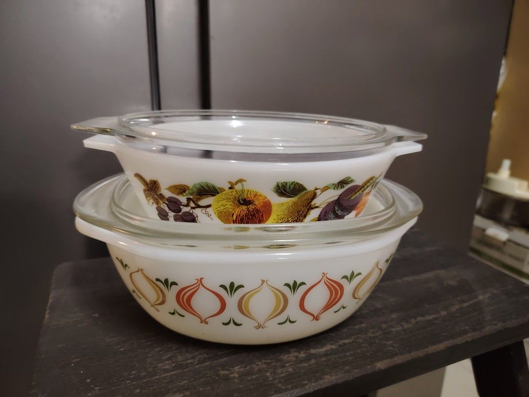 Vintage Pyrex Casserole Set, Furniture & Home Living, Kitchenware ...