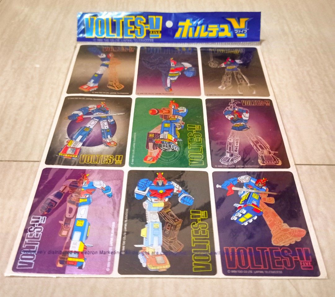 Voltes V 1999 Sticker, Hobbies & Toys, Memorabilia & Collectibles, Fan ...