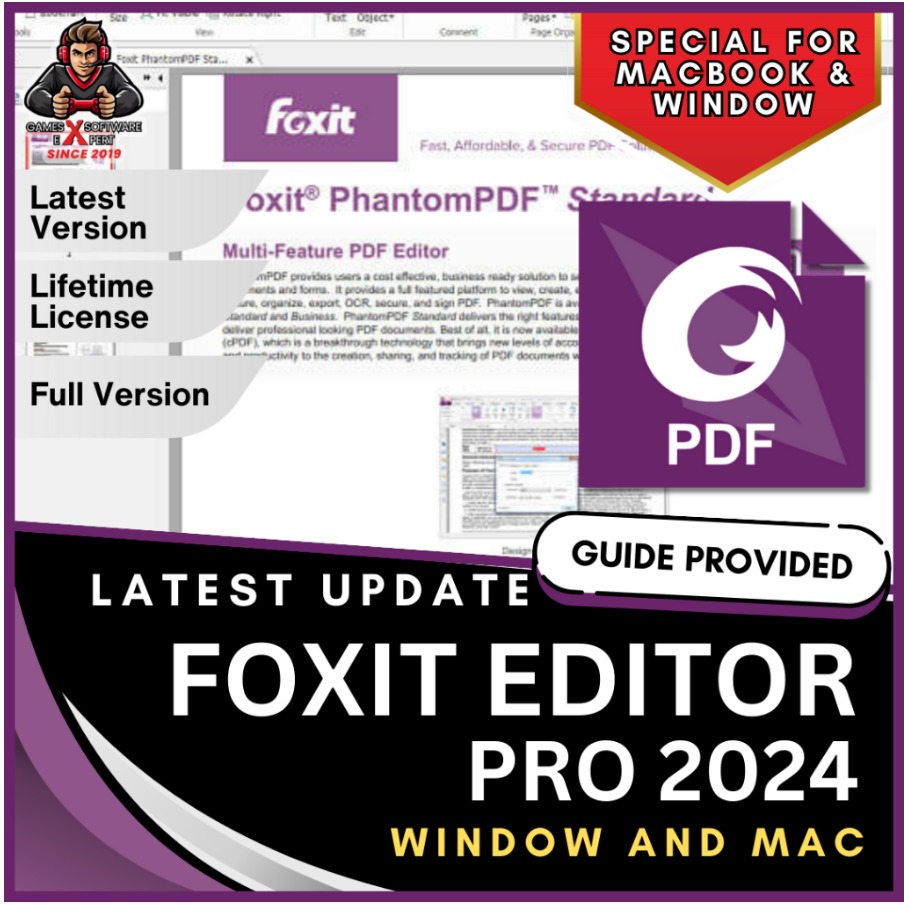 [Window and Mac] Foxit PDF Editor Pro 2024 Version Digital Software For ...