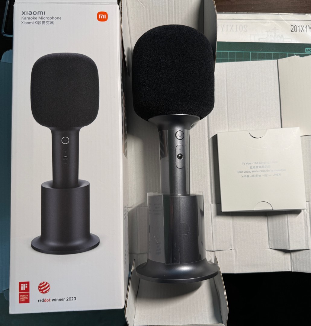 Xiaomi K歌麥克風 全新拆封未使用 國際版, 耳機及錄音音訊設備, 麥克風在旋轉拍賣