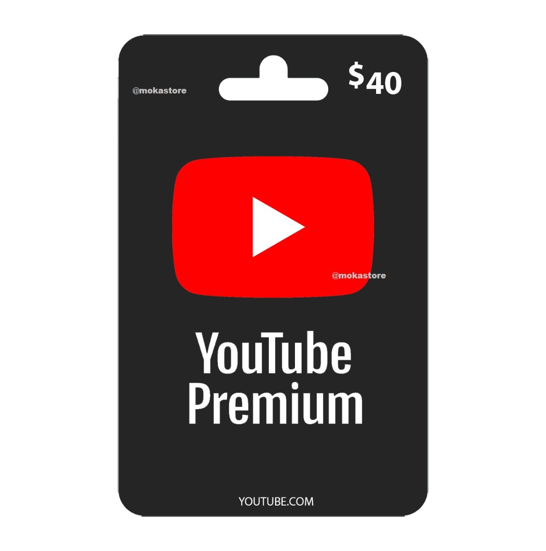 YouTube Premium Gift Card +YouTube music, Video Gaming, Gaming ...