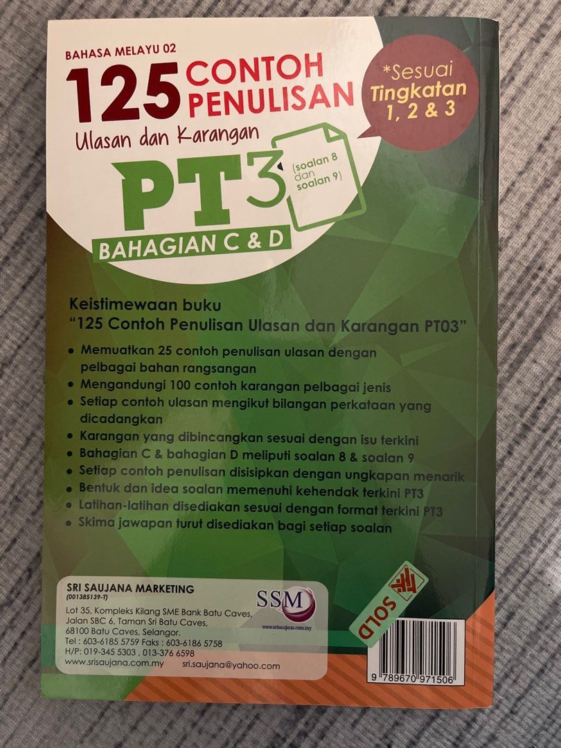 125 Contoh Penulisan PT3, Hobbies & Toys, Books & Magazines, Textbooks ...