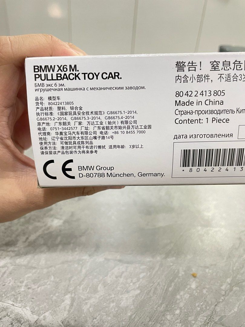 1:41 Scale Genuine BMW X6 M Sport Pullback Toy Car OE 80422413805 ...