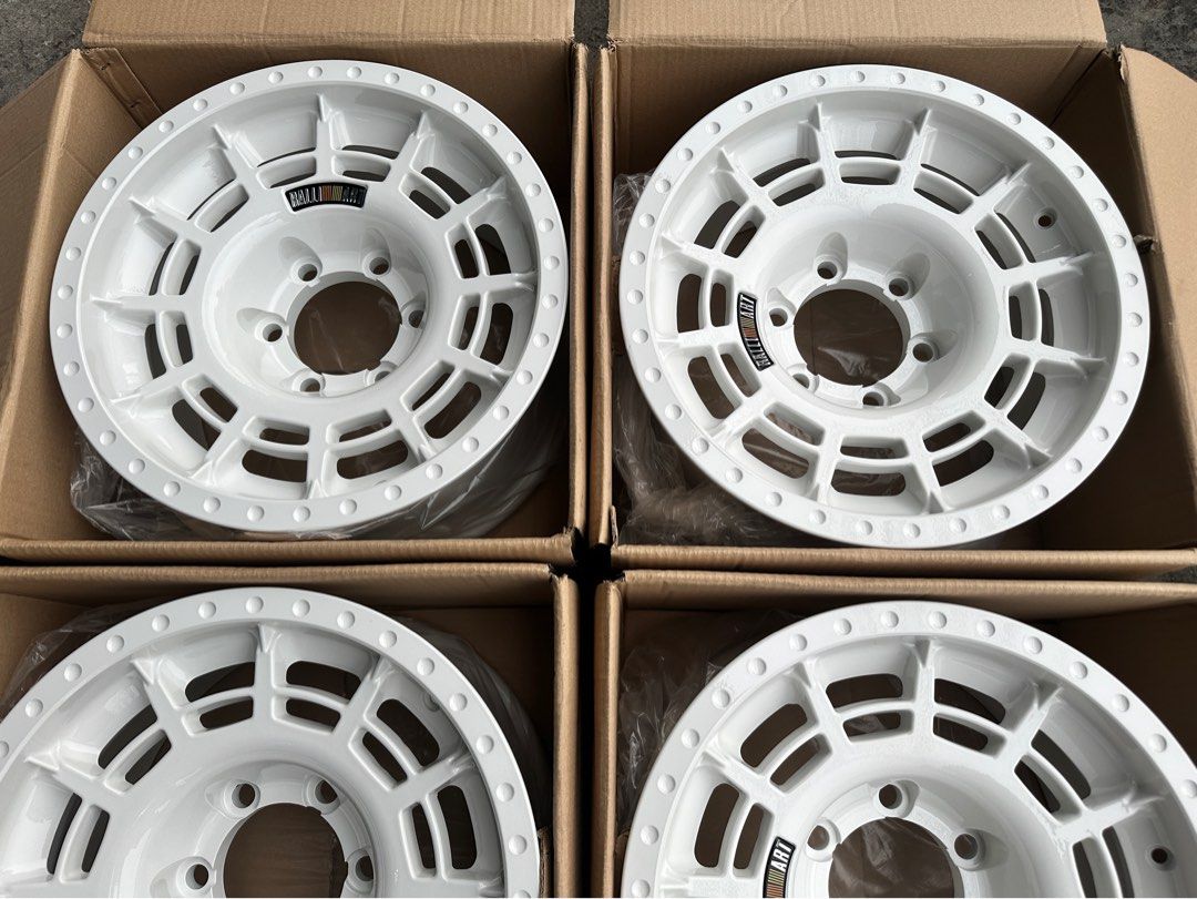 16” Rota Ralliart White mags 6Holes pcd 139 Brandnew, Car Parts ...