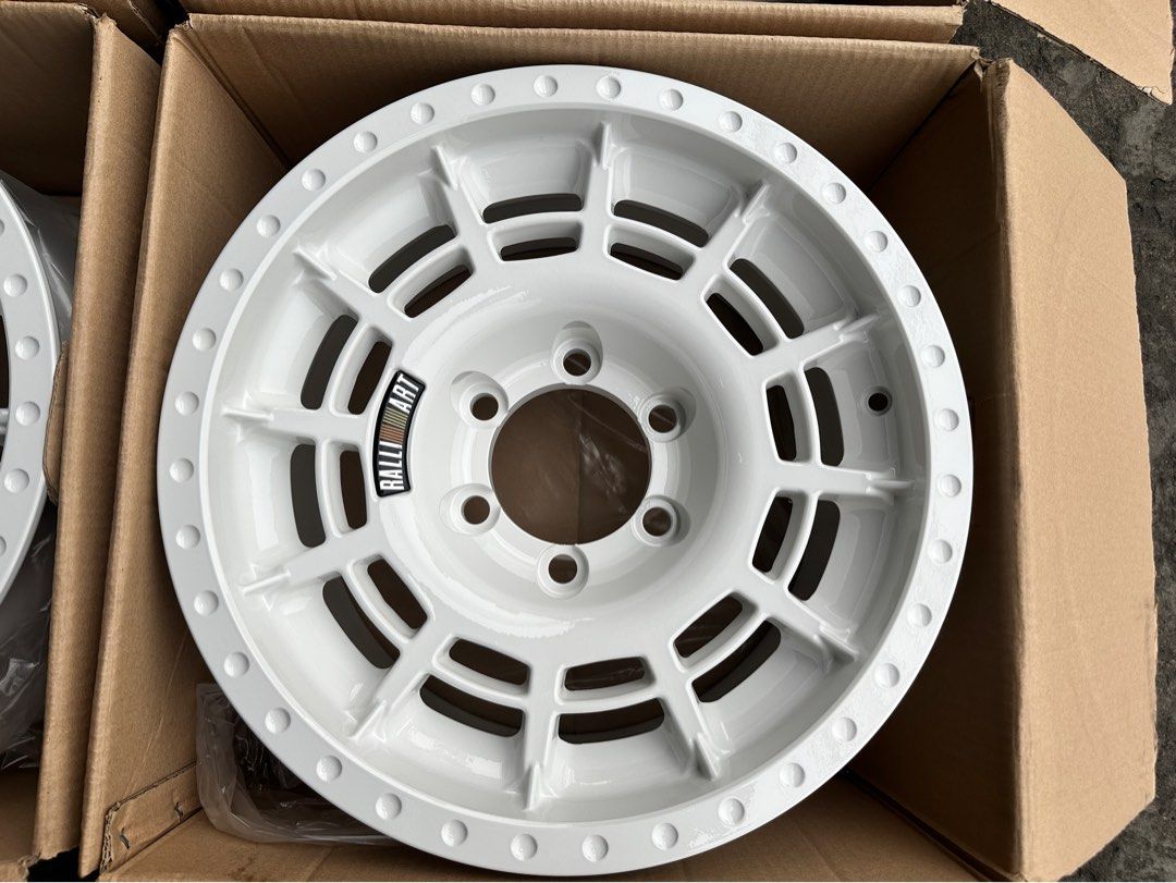 16” Rota Ralliart White mags 6Holes pcd 139 Brandnew, Car Parts ...