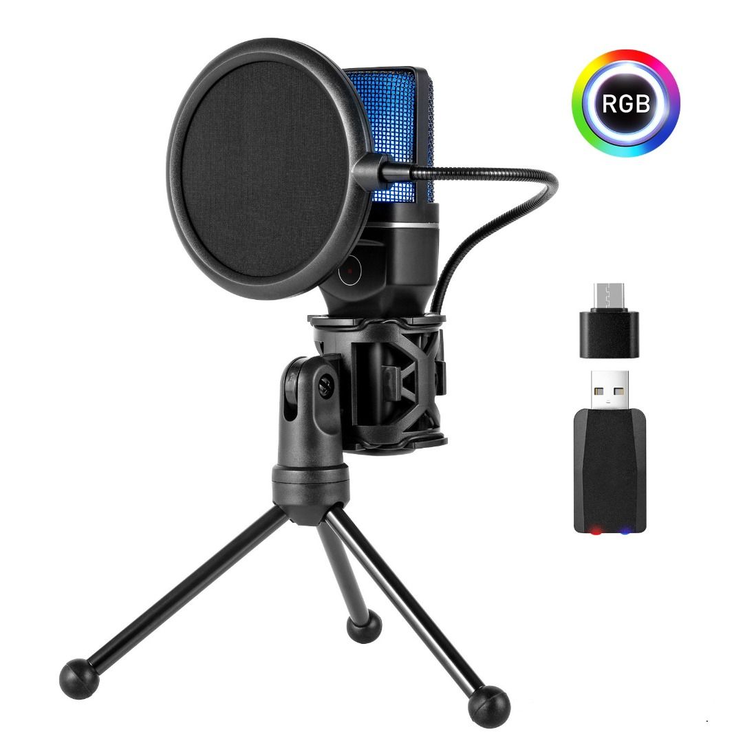 實體店鋪2.4G Wireless Gaming Microphone Set Compatible PC Mac PS4 PS5 ...