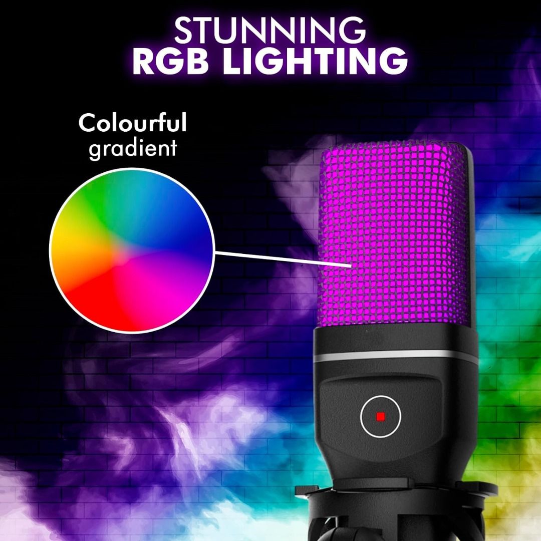實體店鋪2.4G Wireless Gaming Microphone Set Compatible PC Mac PS4 PS5 ...