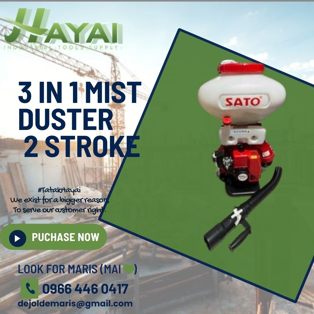 3 in 1 MIST DUSTER 2 STROKE, Commercial & Industrial, Construction & Building Materials on Carousell