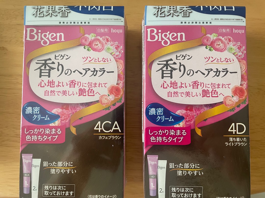 日本美源花果香染髮霜 4CA摩卡棕/4D亮栗棕 每件$100, 香水、美妝、保養, 美髮清潔與護理在旋轉拍賣