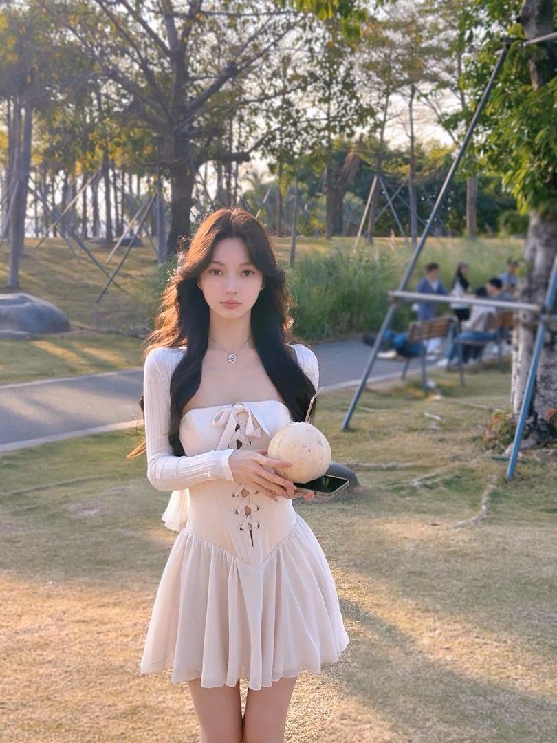 [ NEW ] Princess Cute Ribbon Dress Disneyland, Women's Fashion, Dresses ...