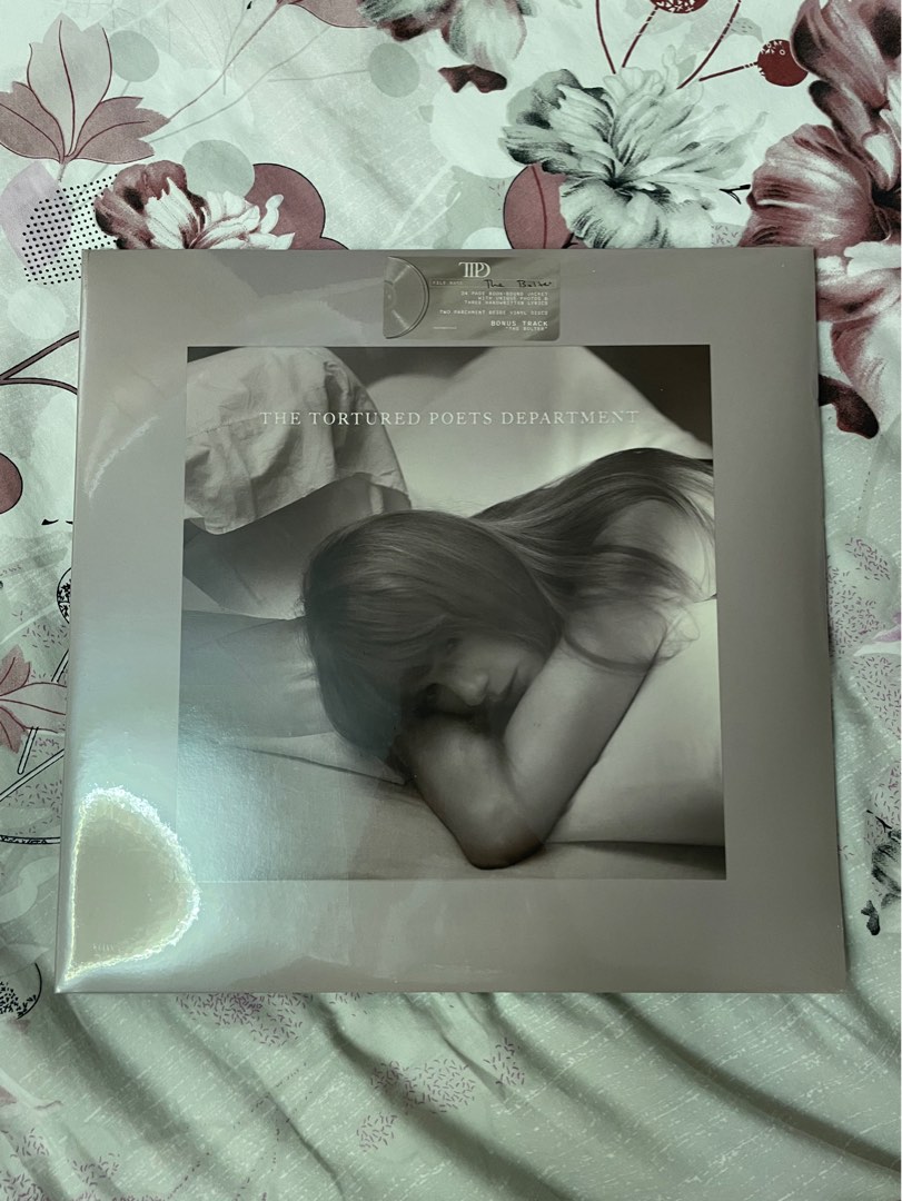 (淺啡膠) Taylor Swift The Tortured Poets Department The Bolter 2xLP Parchment Beige Vinyl, 興趣及遊戲 ...