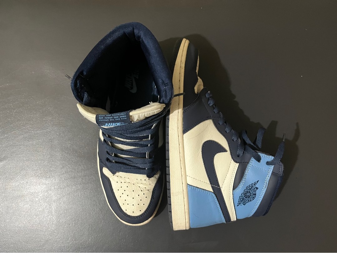 Air Jordan 1 Obsidian, Men's Fashion, Footwear, Sneakers on Carousell