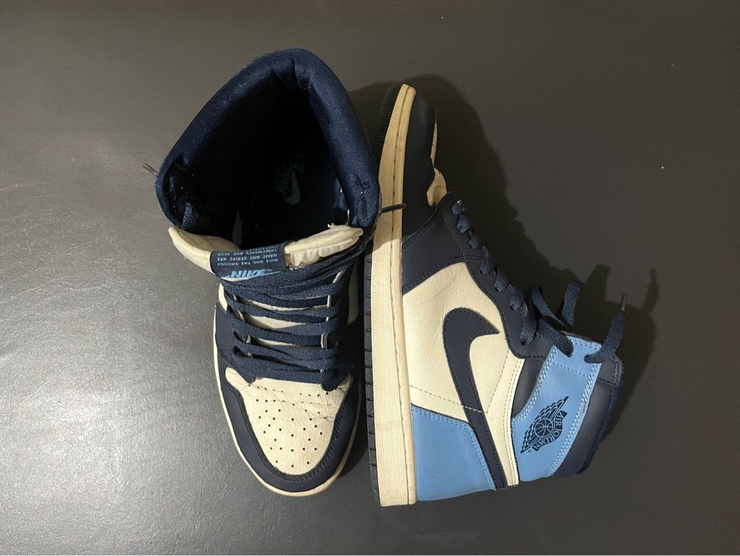 Air Jordan 1 Obsidian, Men's Fashion, Footwear, Sneakers on Carousell