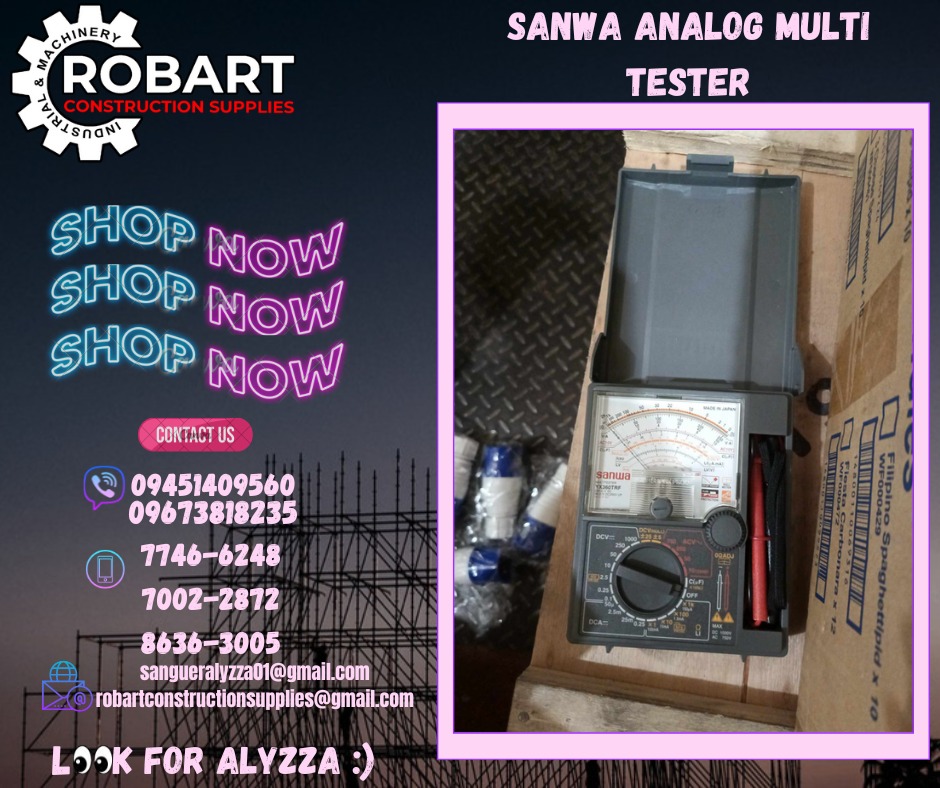 Analog Multi-Tester SANWA, Commercial & Industrial, Construction Tools ...