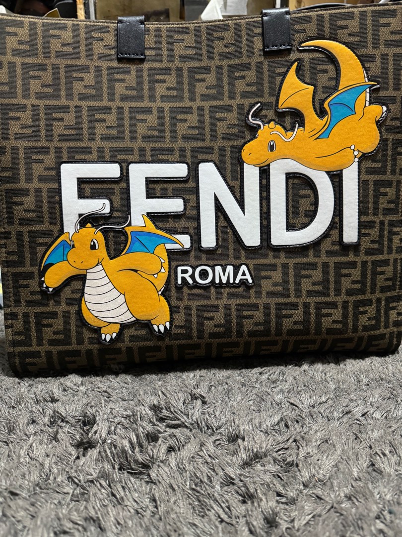 Authentic Extremely Rare Fendi x Pokemon x Fragment sunshine tote ...