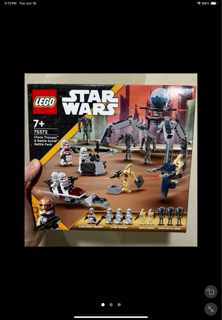 AUTHENTIC Lego Star Wars 75372 Clone Trooper & Battle Droid Battle Pack ...