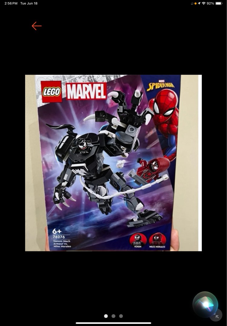 AUTHENTIC Lego Super Heroes Marvel 76276 Venom Mech vs. Miles Morales, Hobbies & Toys, Toys ...