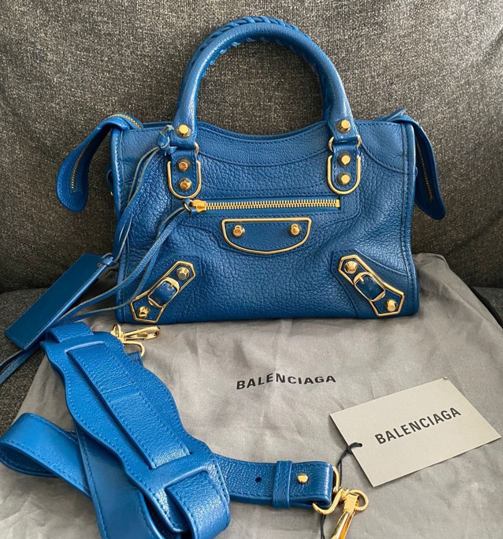 Balenciaga mini edge blue ghw 2019 with tag and db, muluss rare color ...