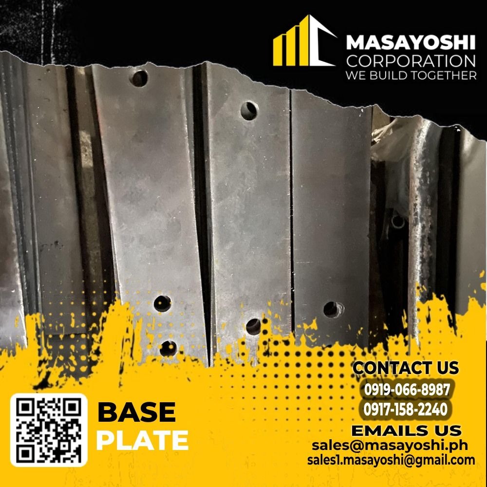 Base Plate 1014mm x 417mm x 50mm, Anchor Bolt, Stiffener, Deformed Bar ...