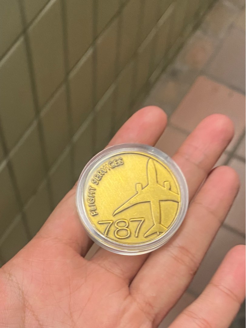 Boeing 787 coin, Hobbies & Toys, Memorabilia & Collectibles, Currency ...