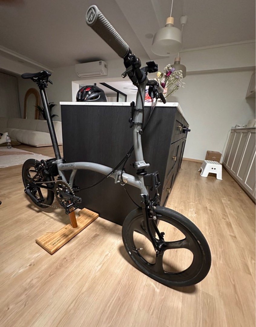 Brompton P-Line Storm Grey, Sports Equipment, Bicycles & Parts ...