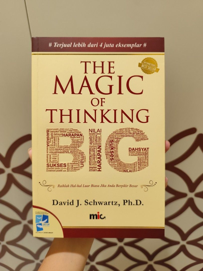 Buku mindset magic of thinking big, Buku & Alat Tulis, Buku di Carousell