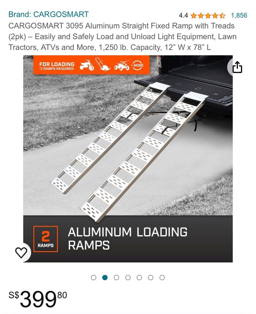 Cargosmart aluminium loading ramps, Car Accessories, Accessories on ...