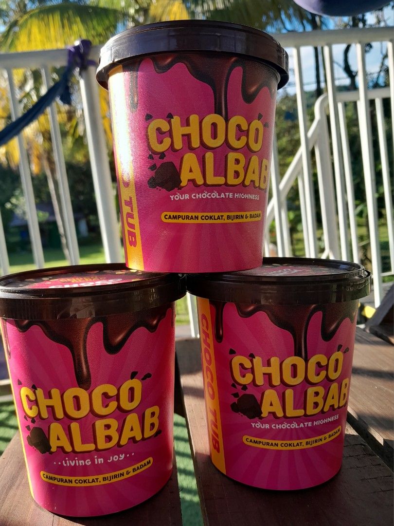 Choco jar/choco tub Choco Albab, Food & Drinks, Packaged & Instant Food ...