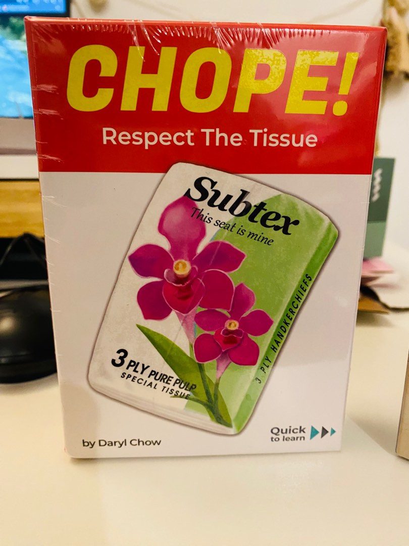 Chope! Card Game, Hobbies & Toys, Toys & Games on Carousell