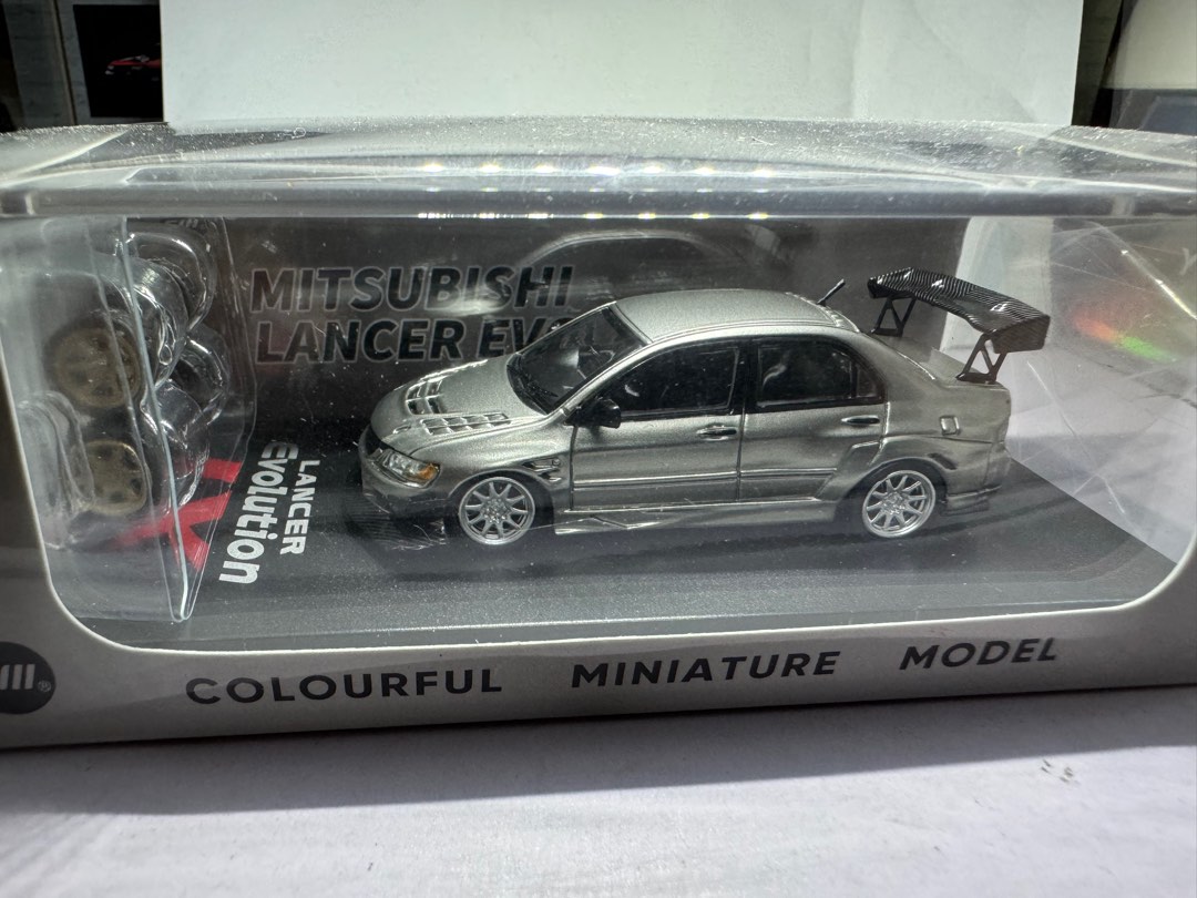 CM model1/64 Mitsubishi EVO IX Silver, Hobbies & Toys, Toys & Games on ...