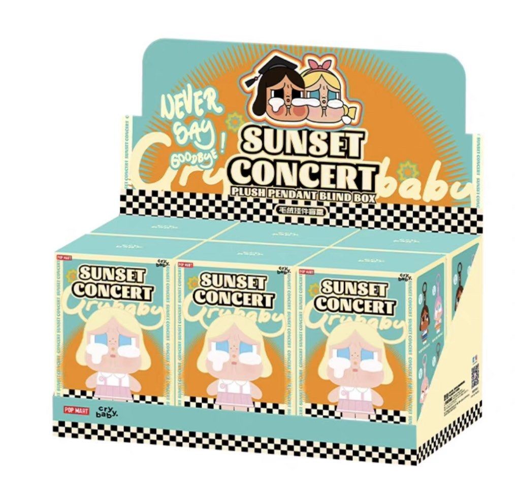 CRY BABY SUNSET CONCERT PLUSH PENDANT POPMART / FULL SET / SINGLE BLIND ...