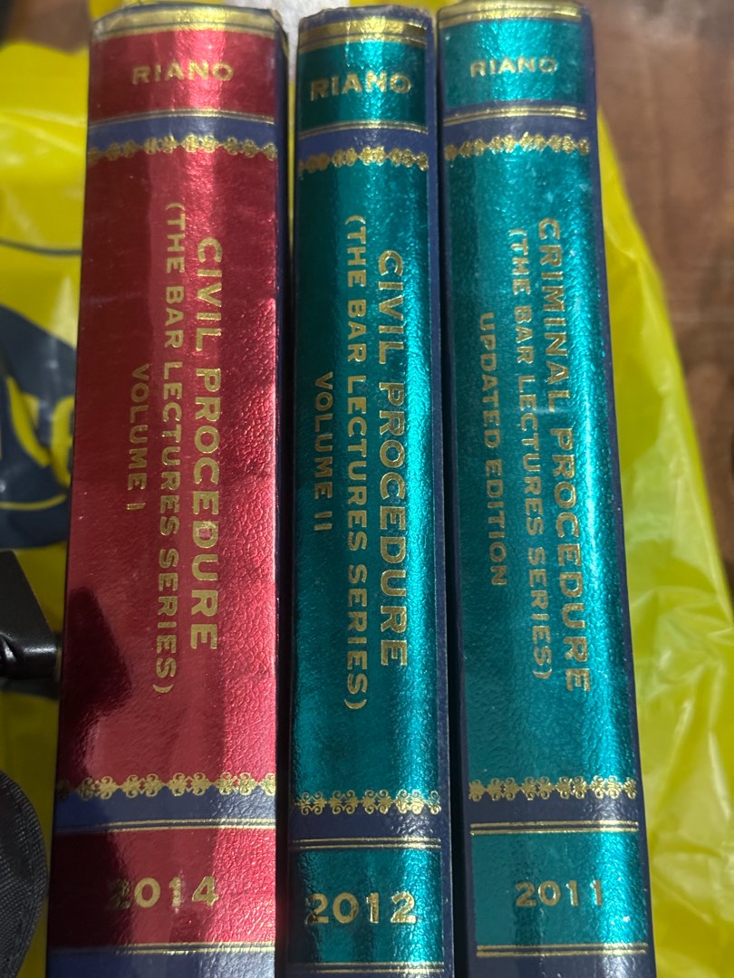 DEAN RIANO (CivPro 1 and 2; CrimPro) -old books, Hobbies & Toys, Books ...