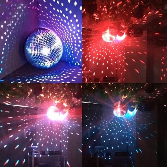 Disco Ball Stage Light Rotating Glass Ball for Party Decorations KTV ...