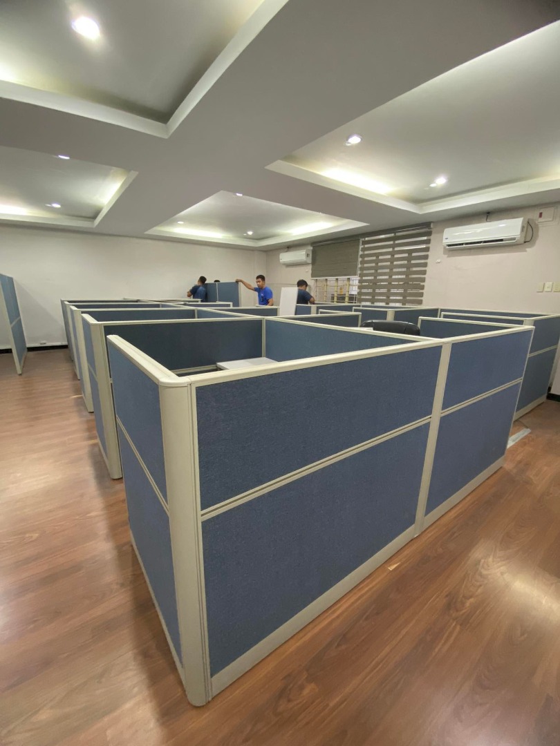 FULL FABRIC PARTITION CUBICLE ( CUSTOMIZED ), Furniture & Home Living ...