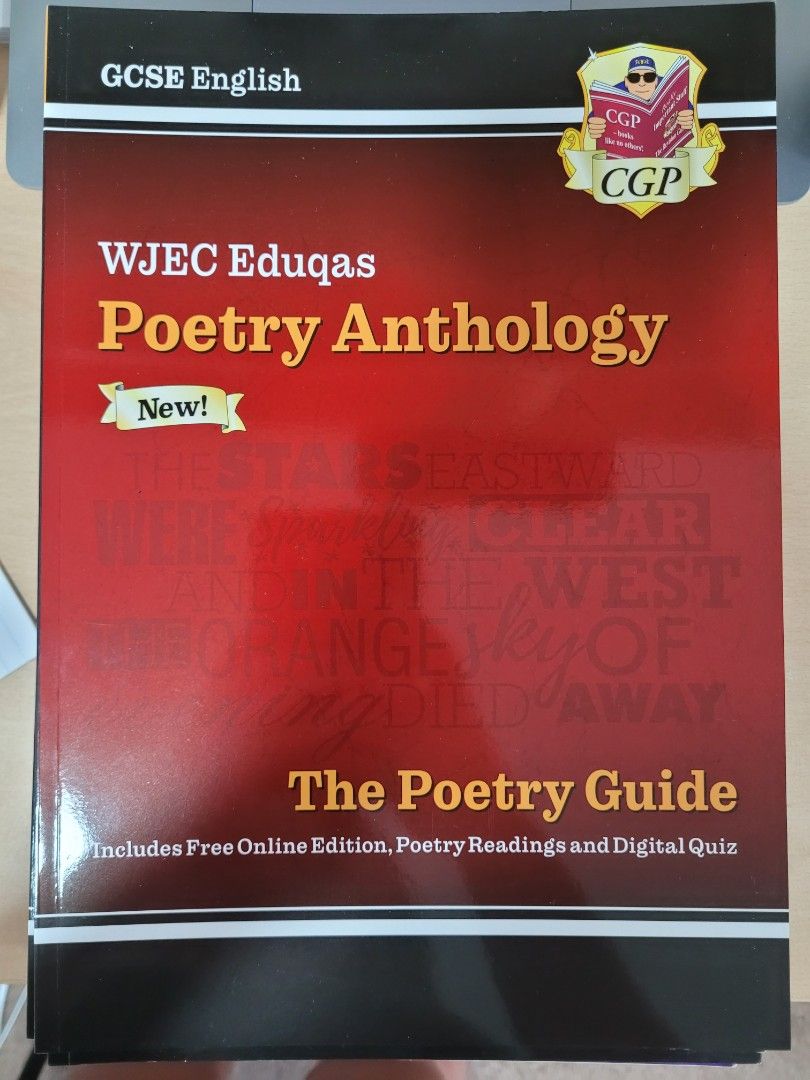 GCSE English WJEC Eduqas Poetry Anthology, 興趣及遊戲, 書本 & 文具, 教科書 - Carousell