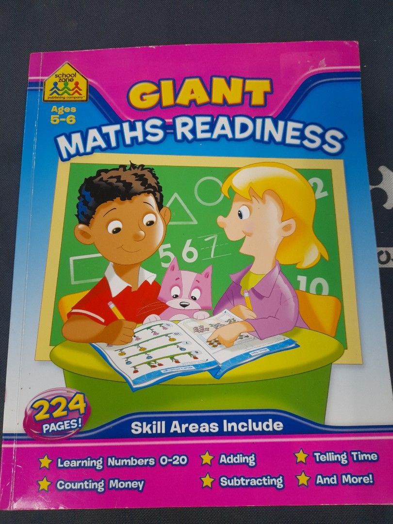 Giant Maths Readiness Age 5-6, Hobbies & Toys, Books & Magazines, Children's Books on Carousell