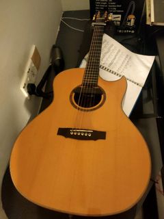 Cate QM-714C Acoustic Guitar - Retro, Hobbies & Toys, Music & Media ...