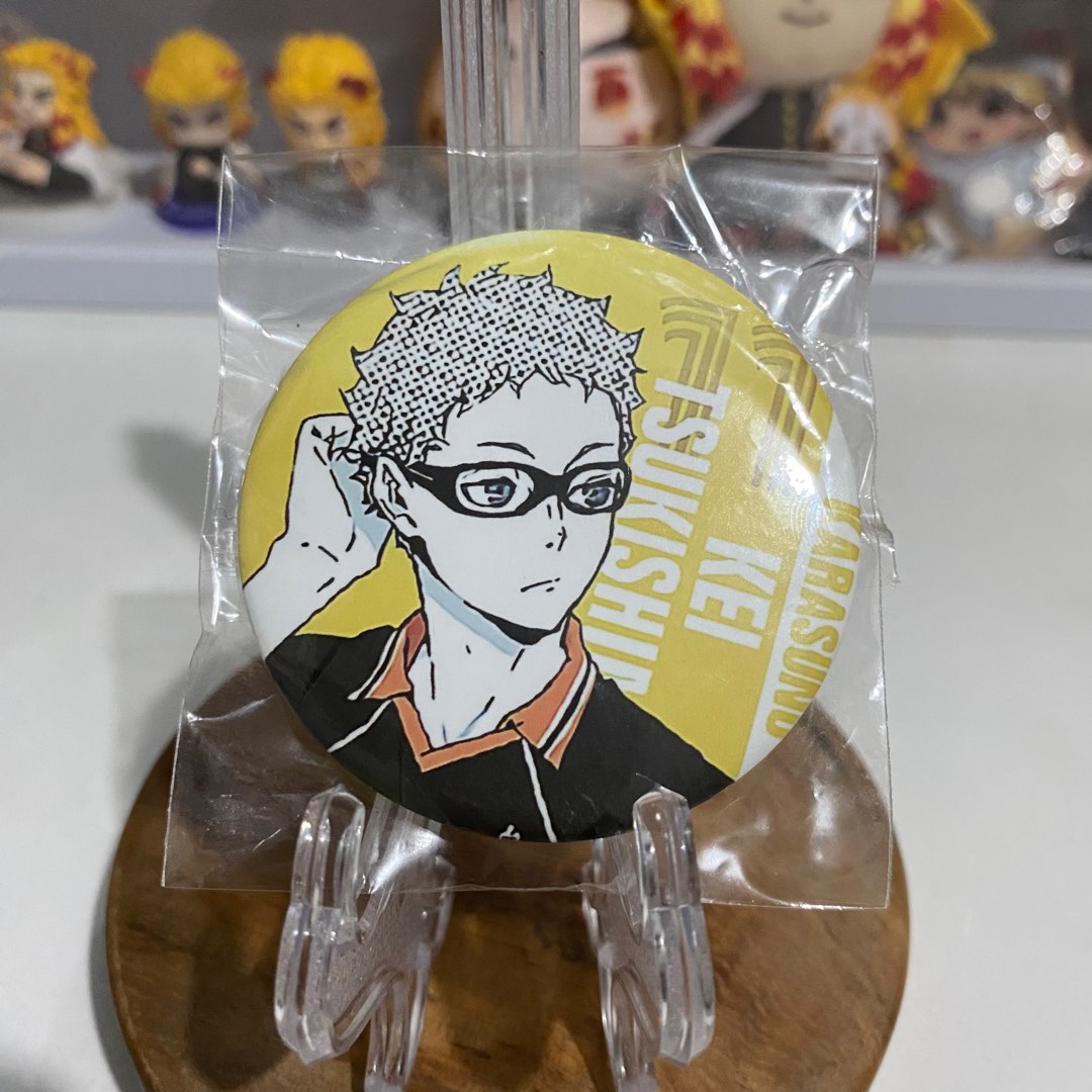 HAIKYUU - KEI TSUKISHIMA [TSUKKI] BADGE, Hobbies & Toys, Stationary ...