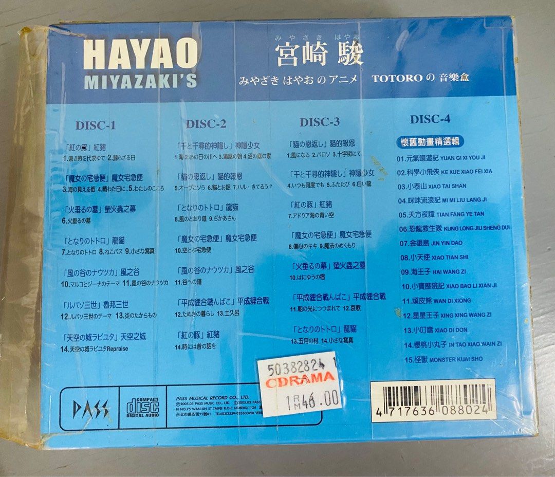HAYAO MIYAZAKI music CD, Hobbies & Toys, Music & Media, CDs & DVDs on ...