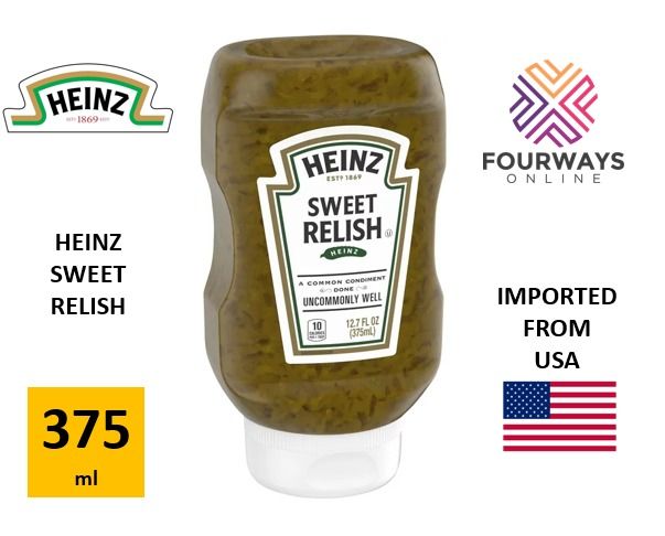 Heinz Sweet Relish 375ml (12.7fl oz), Food & Drinks, Packaged & Instant ...