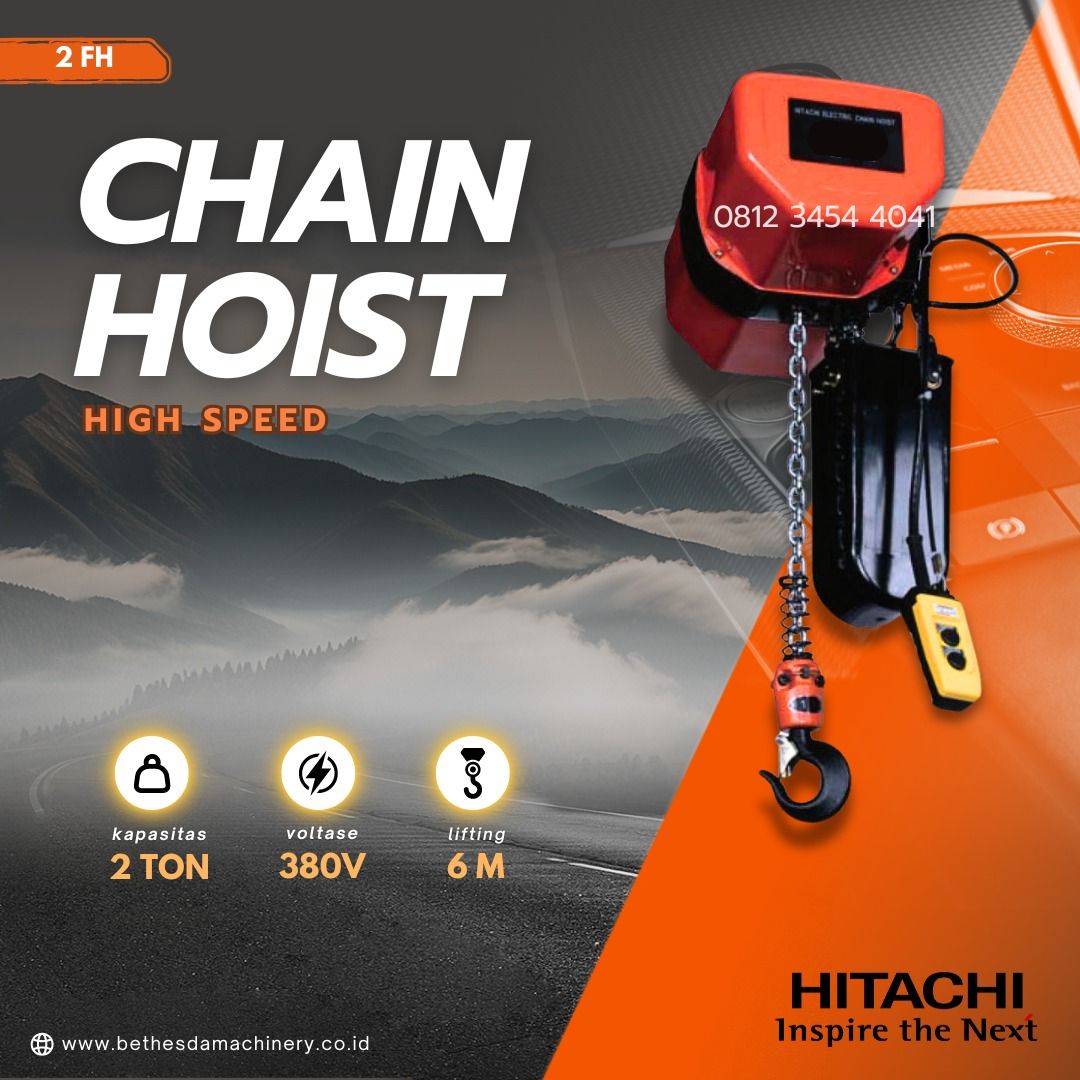 Hitachi 2 ton Chain Hoist 3 phase 2 F Series, Motor di Carousell