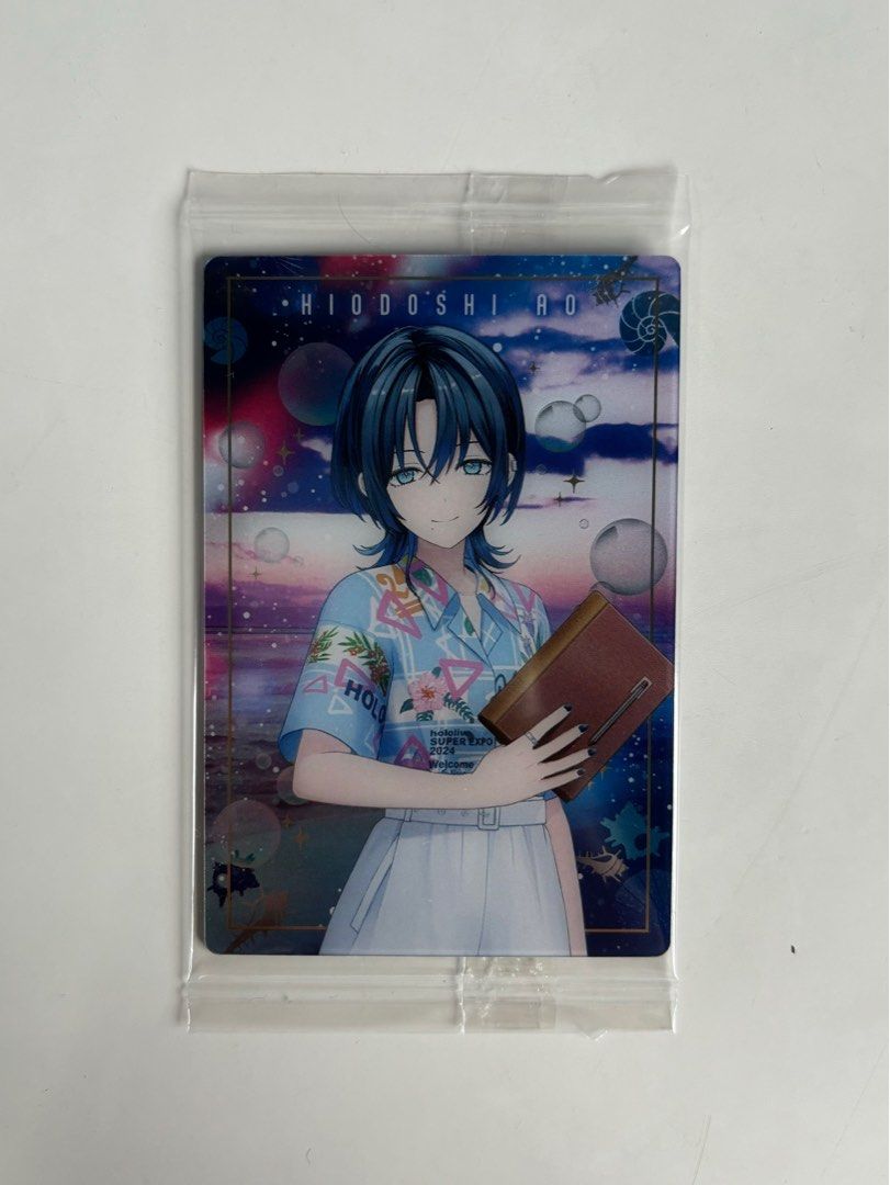 (hololive SUPER EXPO 2024) hololive wafer Hiodoshi Ao Card, Hobbies ...