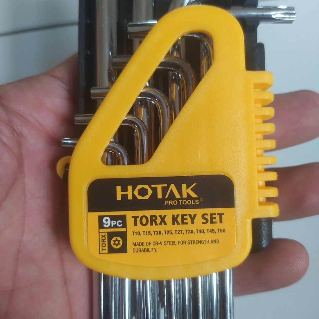 HOTAK Kunci L Bintang 9 Pcs Hotak Torx Key Set. Kondisi baru cek ...