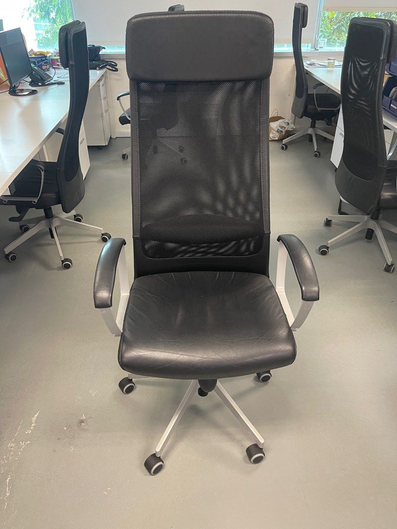 IKEA Executive high back mesh office chair, Furniture & Home Living ...