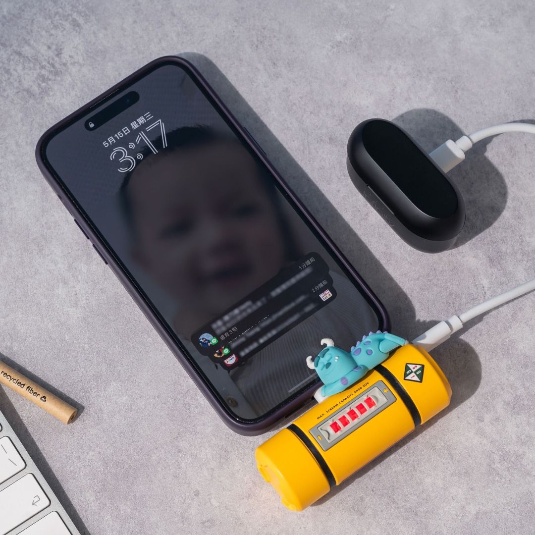 InfoThink 毛毛 怪獸公司 Monsters, Inc. 電力瓶系列 智慧快充口袋行動電源 (Lightning及Type C) 輕巧方便攜帶 無線充電寶 無線尿袋 充電器 怪獸公司 ...