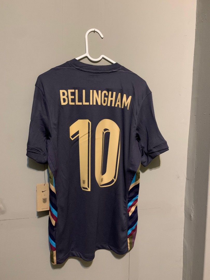 Jude Bellingham #10 England National Team Away Jersey Euro 2024 ...