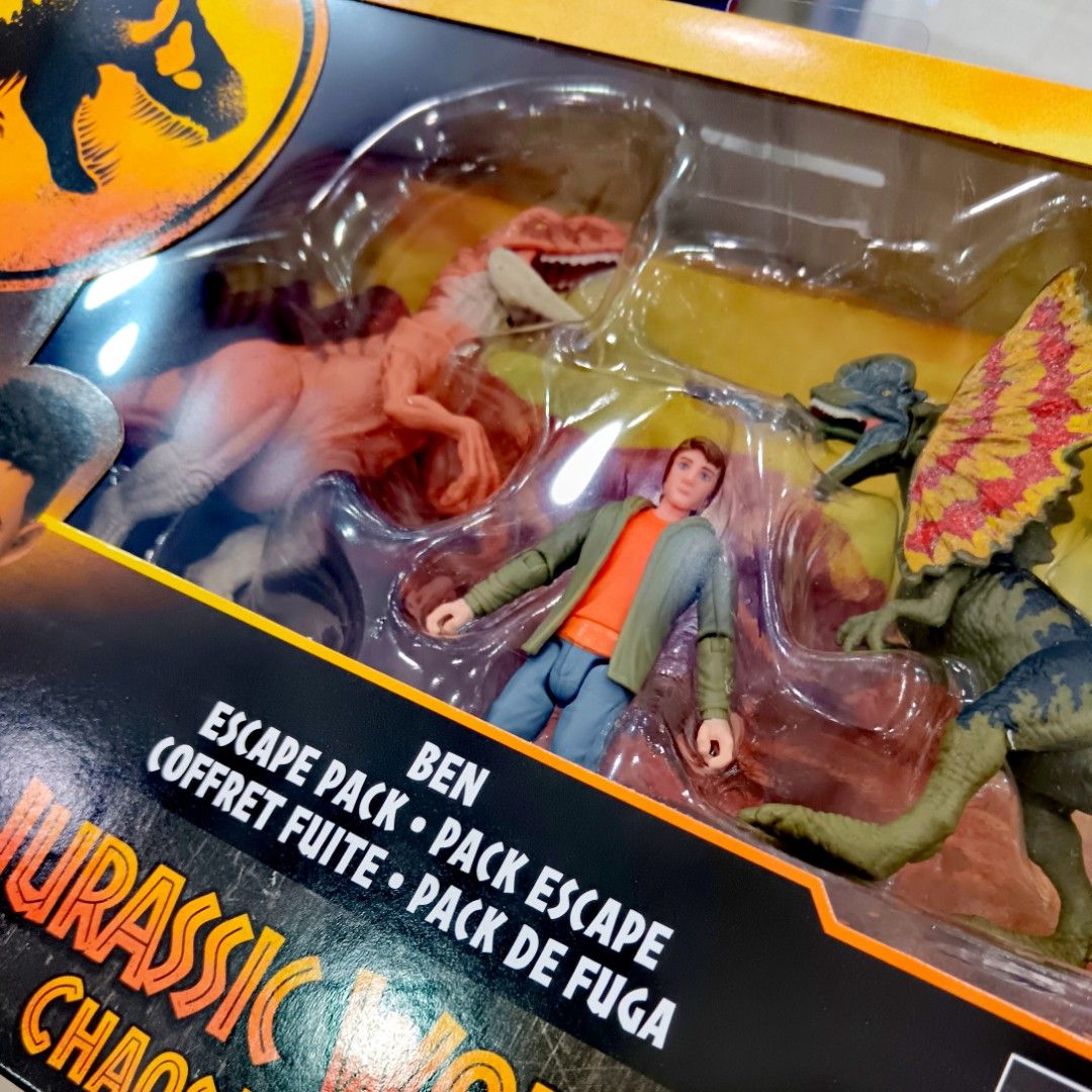 JURASSIC WORLD CHAOS THEORY Ben Escape Pack Includes Atrociraptor ...