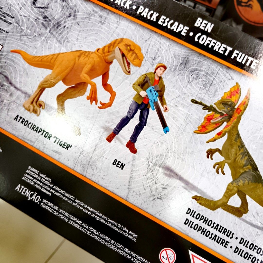 JURASSIC WORLD CHAOS THEORY Ben Escape Pack Includes Atrociraptor ...