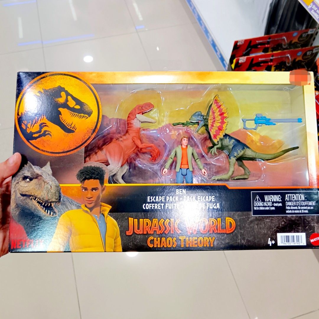 JURASSIC WORLD CHAOS THEORY Ben Escape Pack Includes Atrociraptor ...