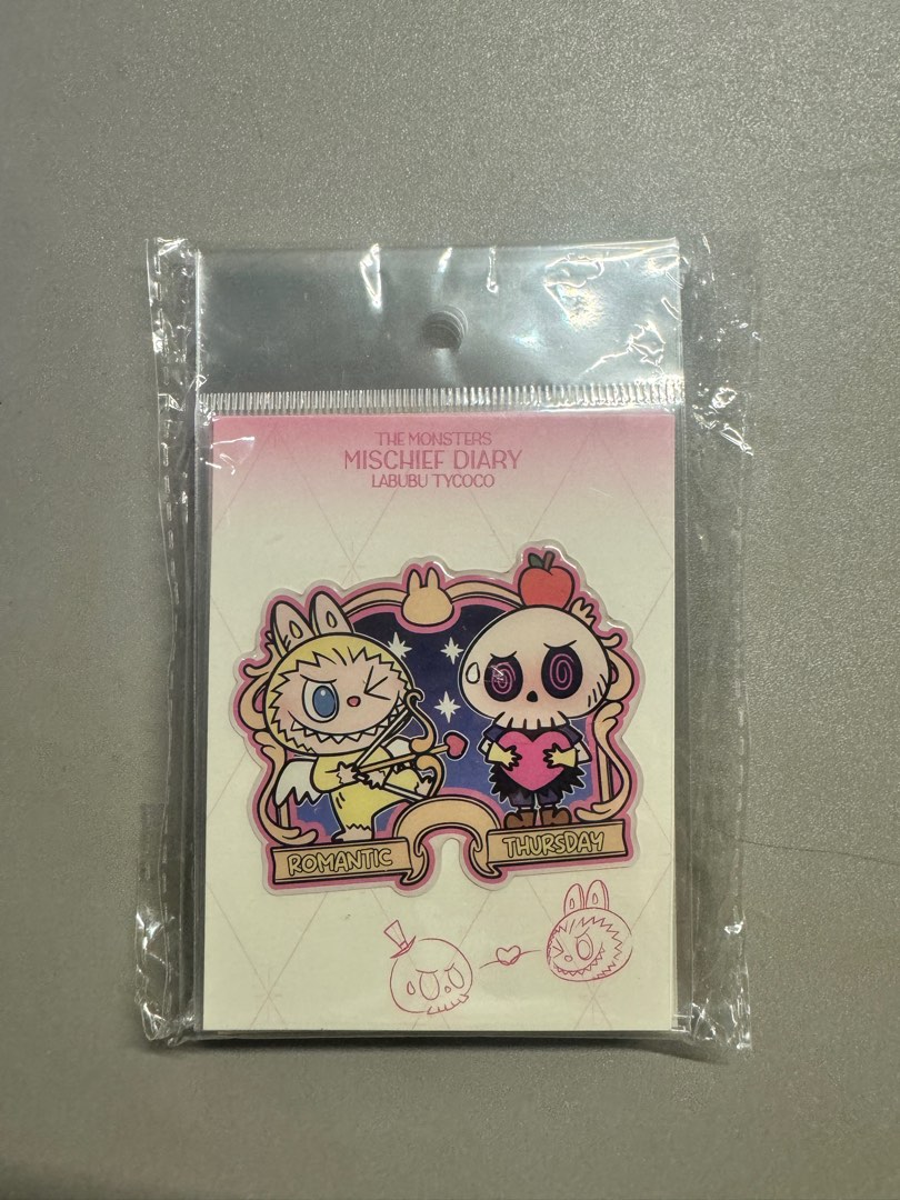 Labubu mischief diary magnet, Hobbies & Toys, Toys & Games on Carousell